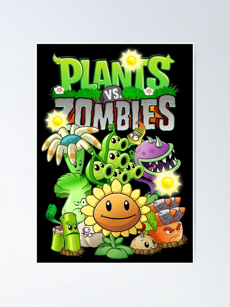 "Plants VS Zombies" Poster for Sale by skywraith | Redbubble