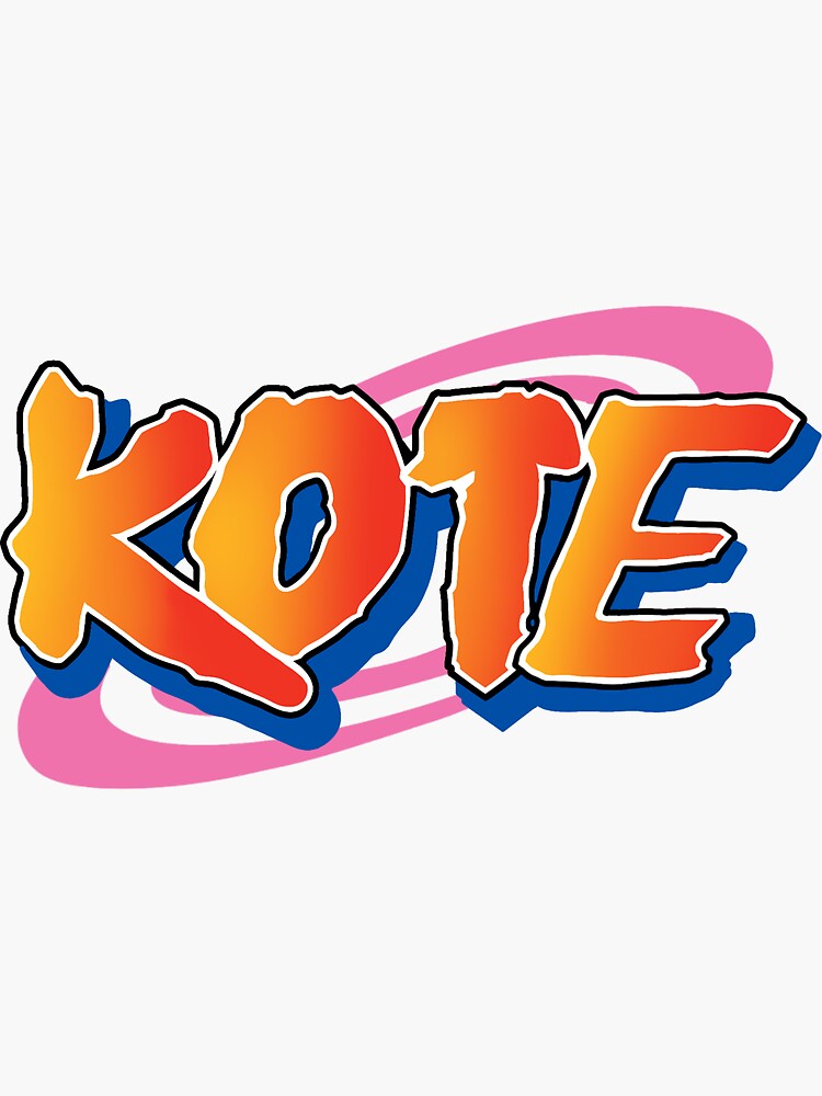 "Kote logo design " Sticker for Sale by koteoner | Redbubble