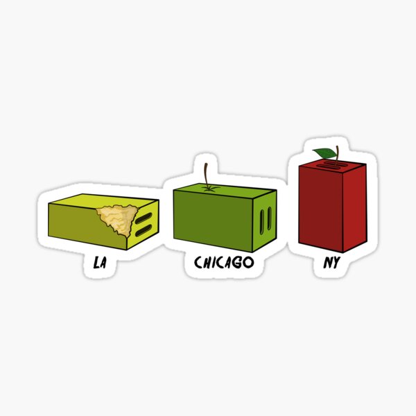 "Apple Boxes" Sticker for Sale by FullMetalSlothX | Redbubble