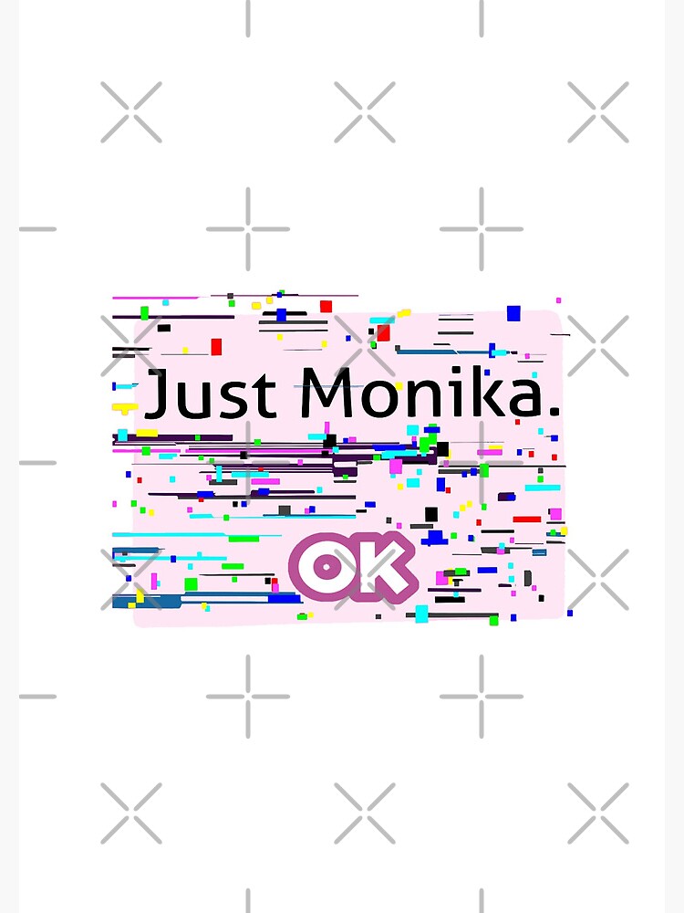 "just monika best team ddlc cartoon cute" Spiral Notebook for Sale by ...