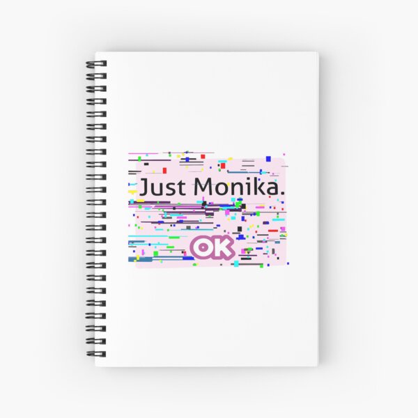 "just monika best team ddlc cartoon cute" Spiral Notebook for Sale by ...