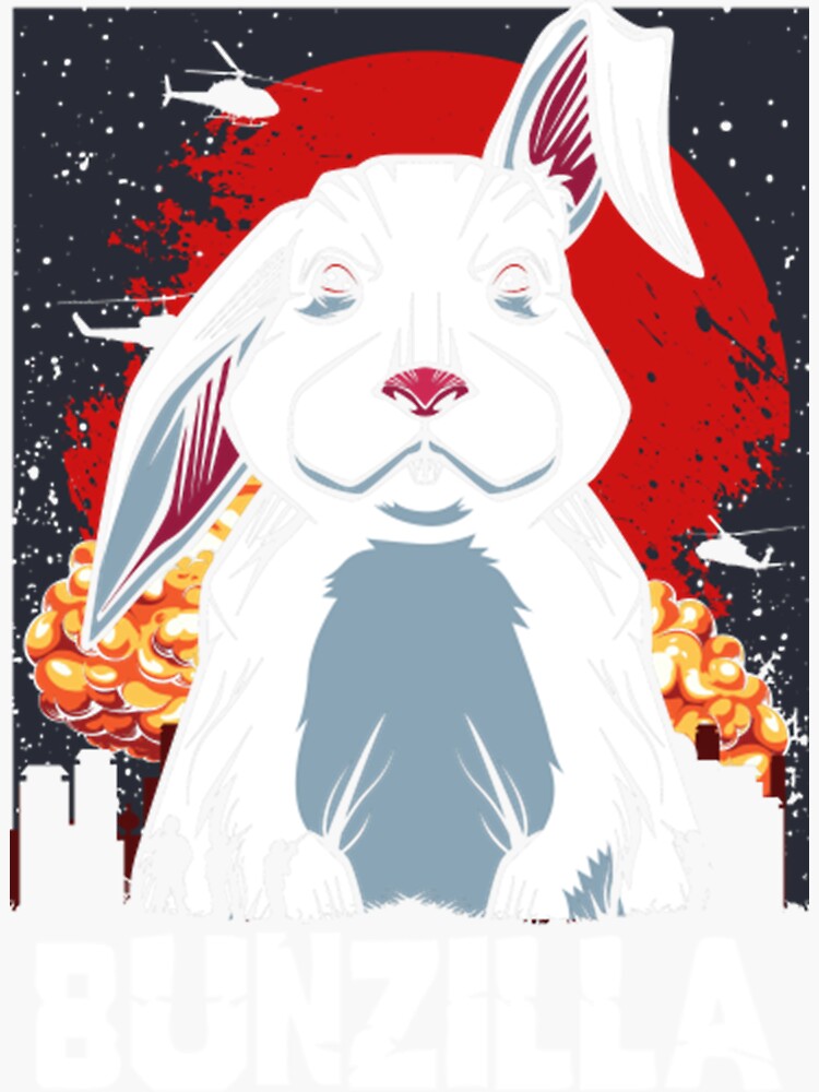 "Bunny T-ShirtBunny - Bunzilla Funny Japanese Movie Monster Rabbit ...