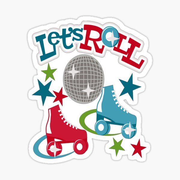 "Let's Roll" Sticker for Sale by Artists-shop | Redbubble