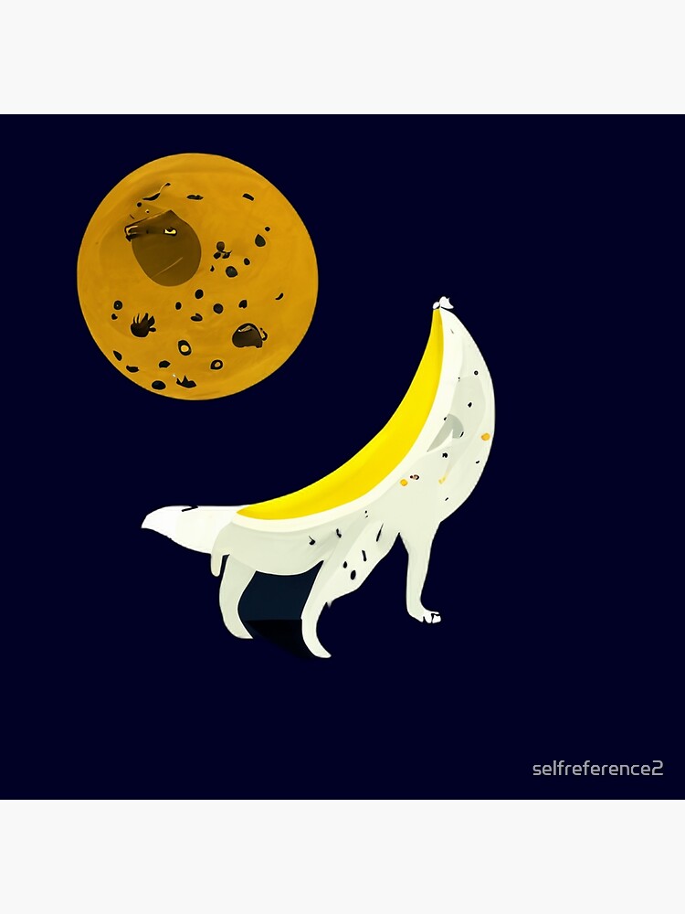 "Wolf banana" Poster for Sale by selfreference2 | Redbubble