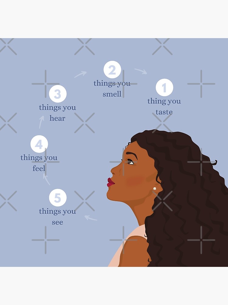 "Five Senses Grounding, Mindfulness Series" Poster for Sale by Mjm36 ...