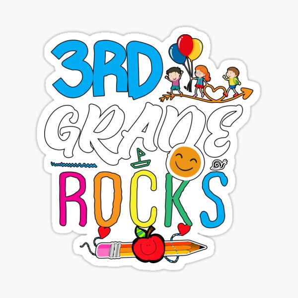 "Funny Third Grade Rocks Design, For 3rd Grade Pencil Teacher, Back to ...