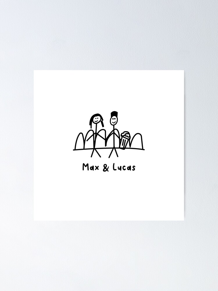 "Max & Lucas - Max Drawing Black And White" Poster for Sale by FotoTee ...