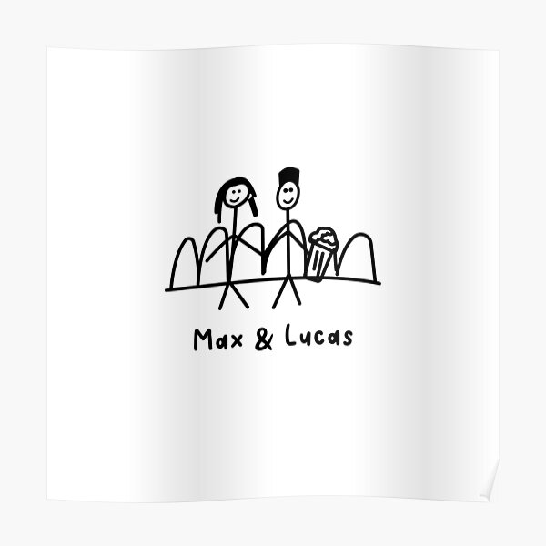 "Max & Lucas - Max Drawing Black And White" Poster for Sale by FotoTee ...