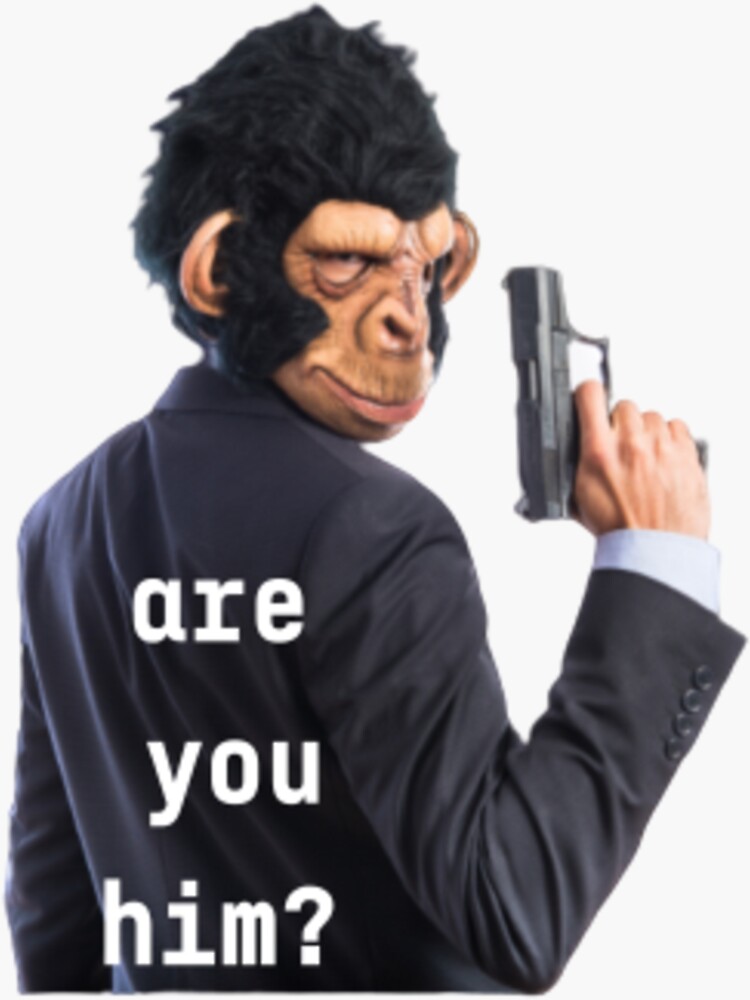 "Gun,guns, big guns,top gun,monkey, animls" Sticker for Sale by ...