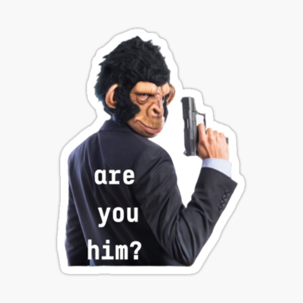 "Gun,guns, big guns,top gun,monkey, animls" Sticker for Sale by ...
