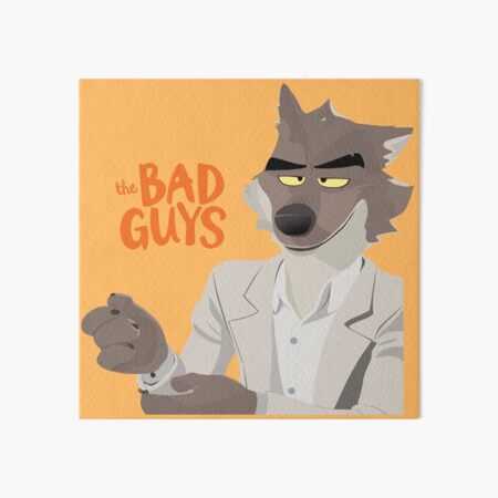 "The Bad Guys - Mr. Wolf sticker - DreamWorks" Art Board Print for Sale ...