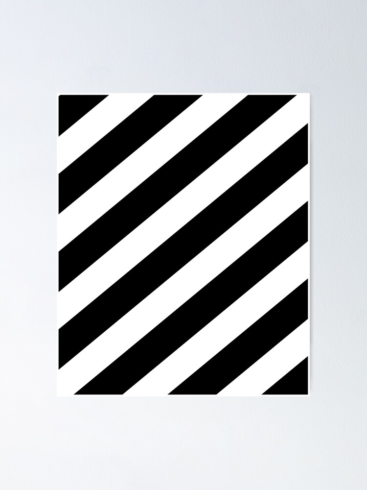"black and white striped" Poster for Sale by Esraa48 | Redbubble