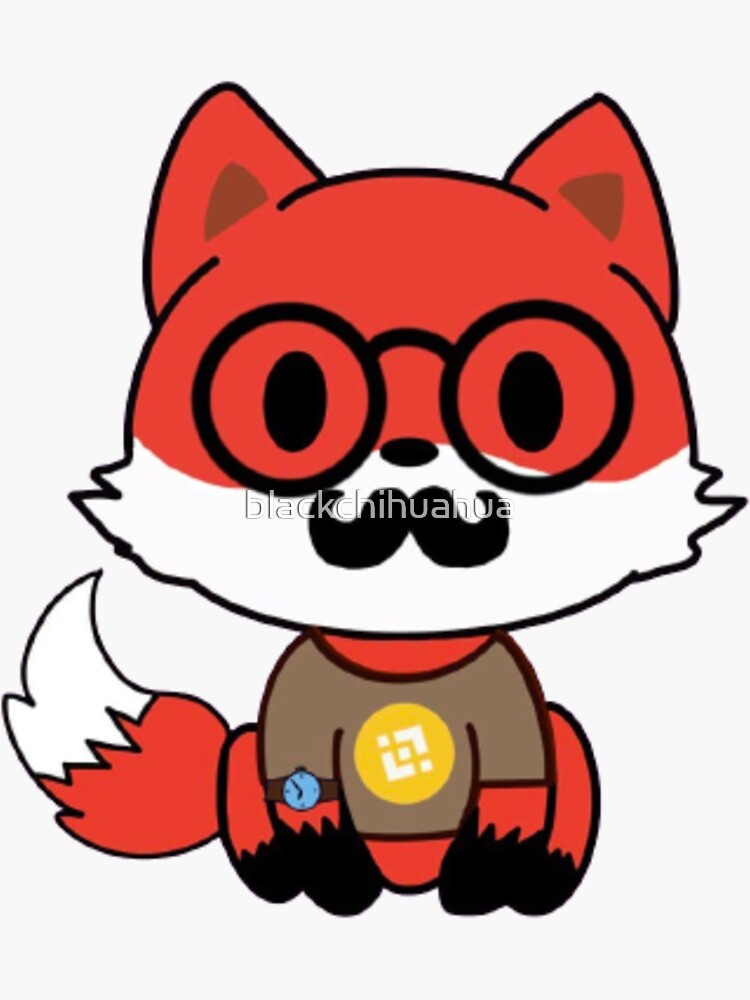 "nerdy fox bnb maximalist" Sticker for Sale by blackchihuahua | Redbubble