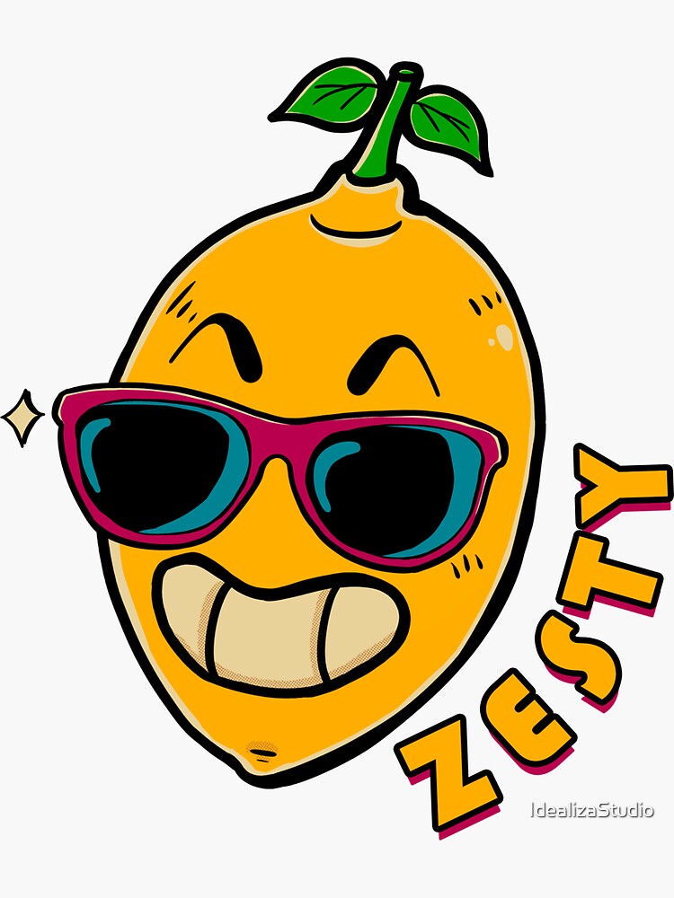 "Zesty" Sticker for Sale by IdealizaStudio | Redbubble