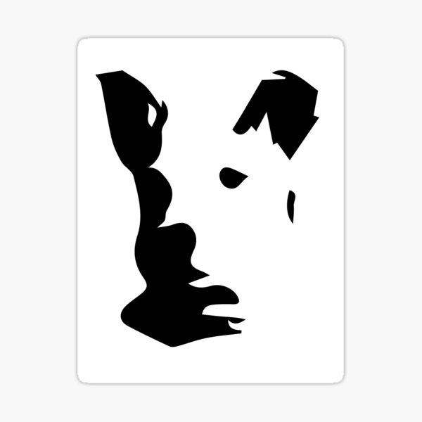 "Abstract Dog Head" Sticker for Sale by staceyvalley | Redbubble