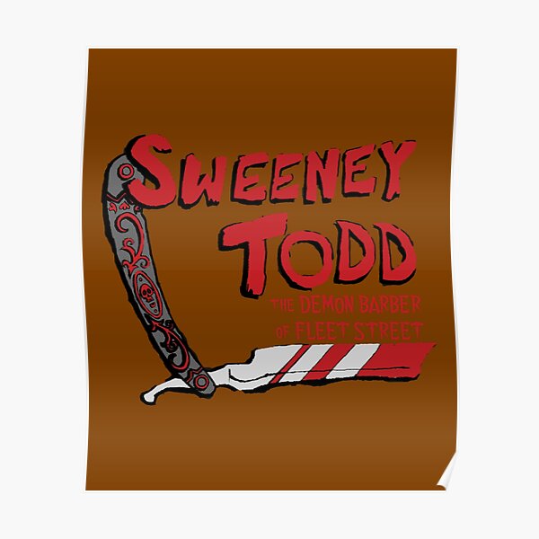 "Sweeney Todd Title Print801" Poster for Sale by PolBan | Redbubble