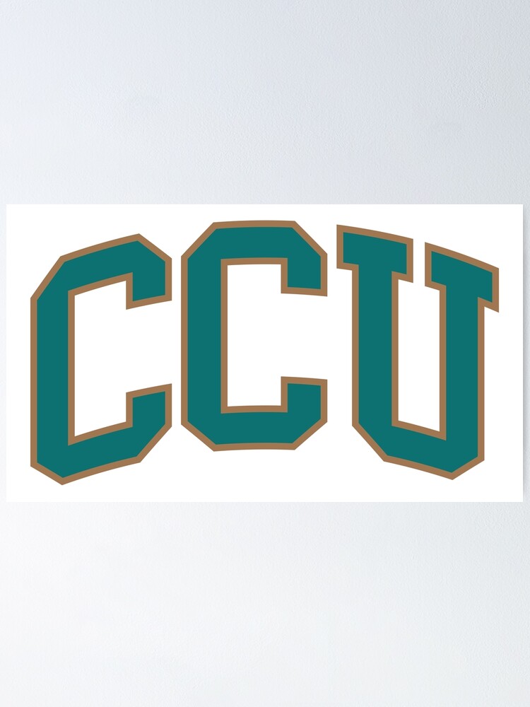 "ccu - college font curved" Poster for Sale by scollegestuff | Redbubble