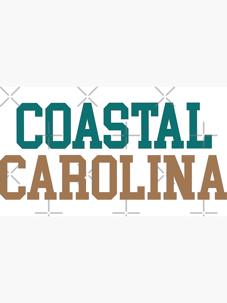 "coastal carolina - college font curved" Poster for Sale by ...
