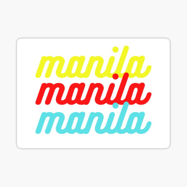 "manila" Sticker for Sale by MAKABAYAN | Redbubble