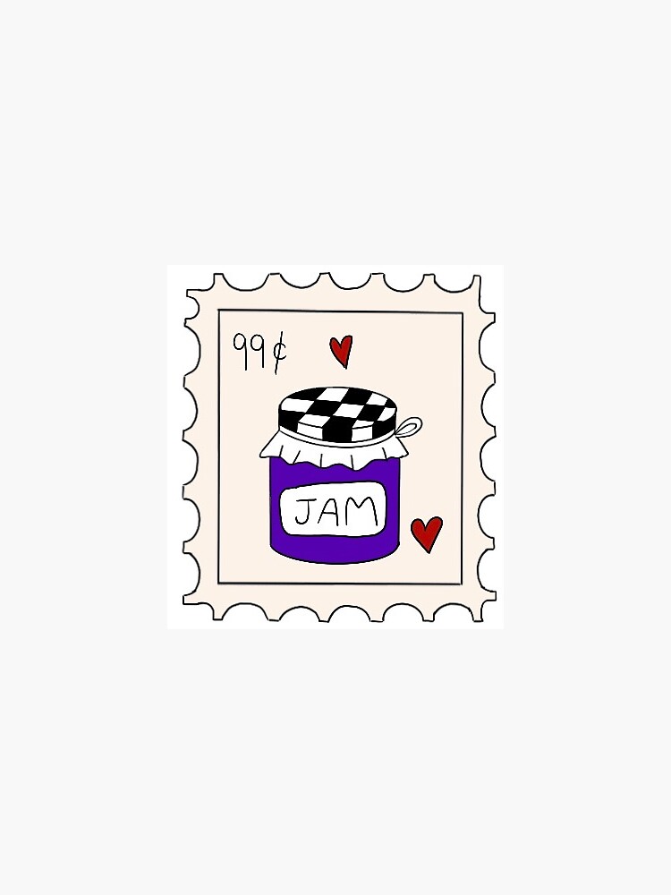 "99 cent jam stamp" Sticker for Sale by liuboutinheels | Redbubble