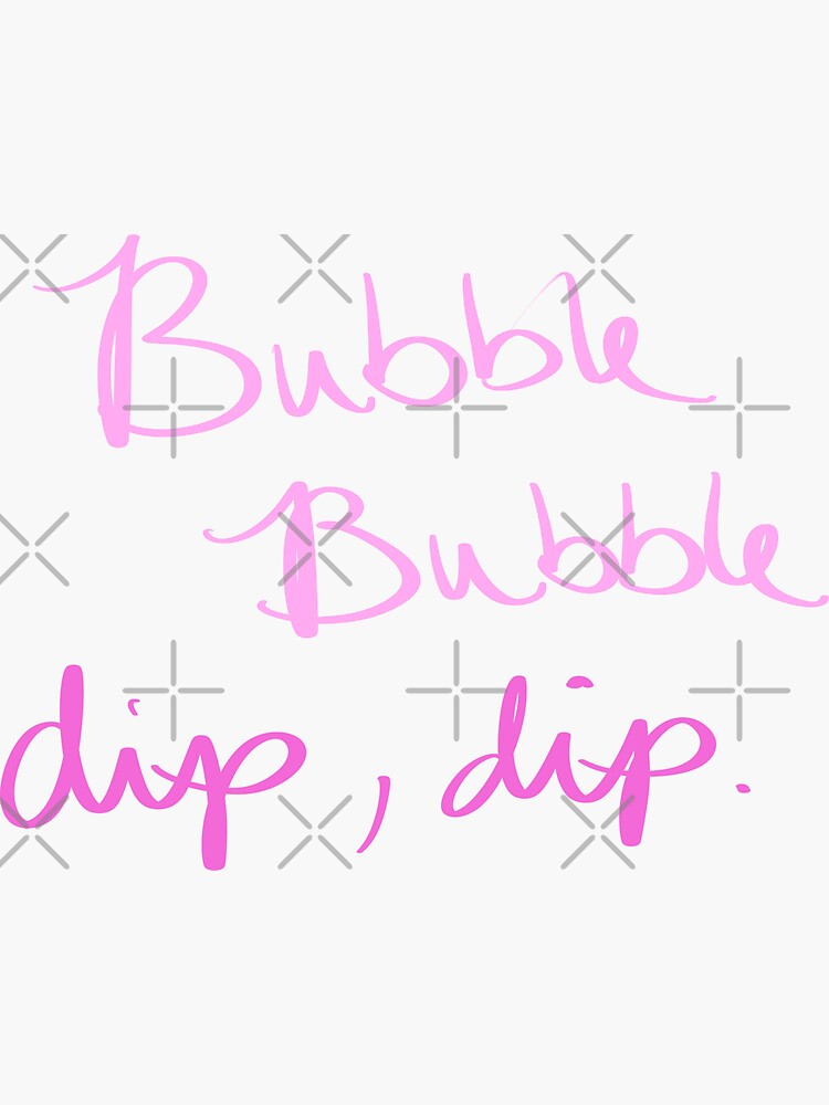 "Bubble Dip/Immersione a Bolle" Sticker for Sale by abeink | Redbubble