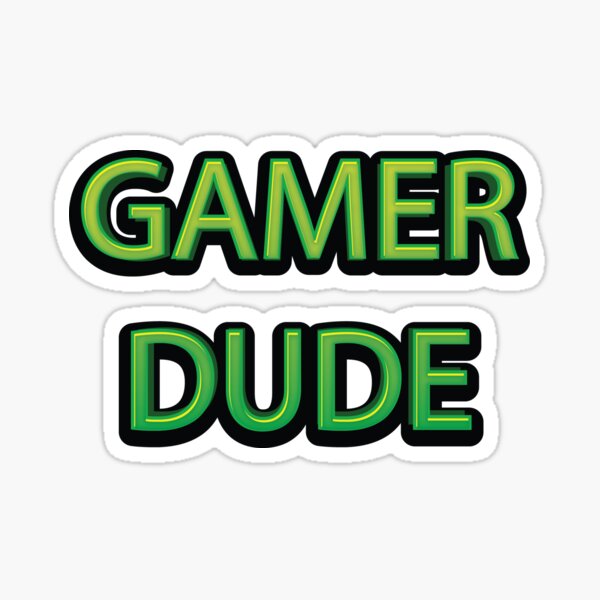 "Gamer Dude Logo" Sticker for Sale by Oomble | Redbubble