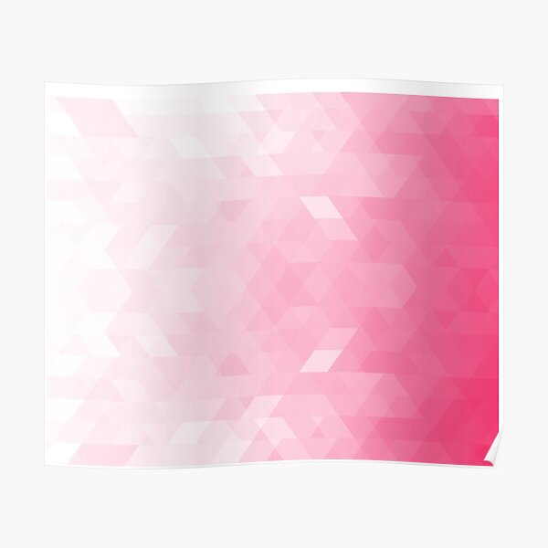 "PLAIN GEOMETRIC SHAPES PINK AND WHITE SHADES" Poster for Sale by ...