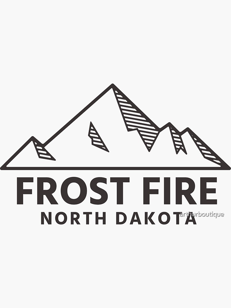 "Frost Fire Mountain ND - Frost Fire Ski Area" Sticker for Sale by ...