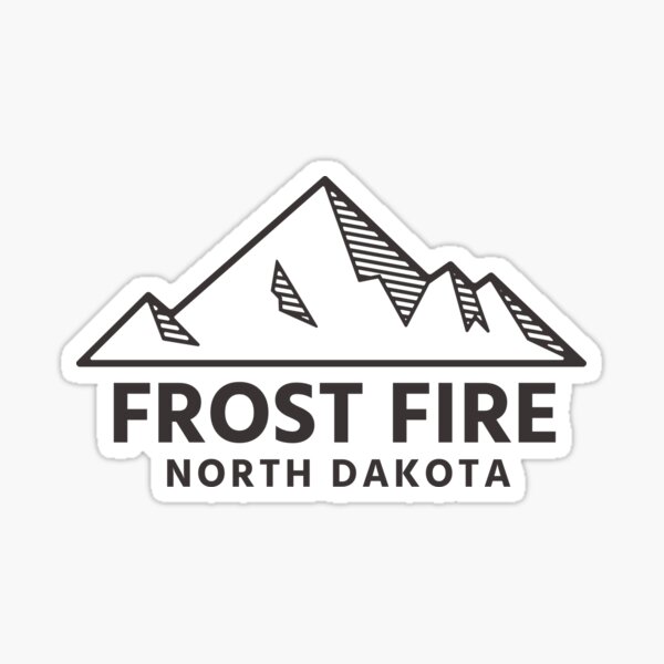 "Frost Fire Mountain ND - Frost Fire Ski Area" Sticker for Sale by ...