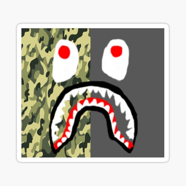 Shark Bape Stickers | Redbubble