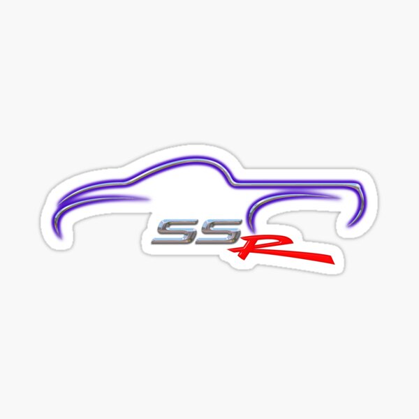 "Chevy SSR Ultra Violet Silhouette" Sticker for Sale by ggodby01 ...