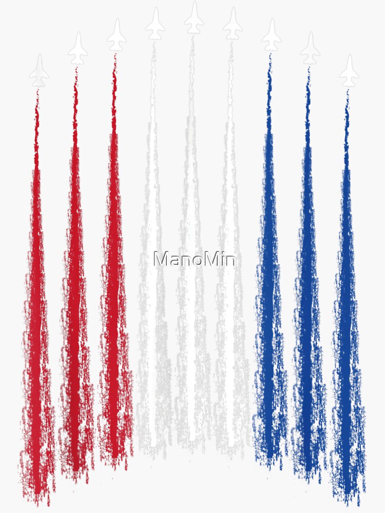 "Fourth of July Fighter Jets Red White Blue 4th American Flag" Sticker ...