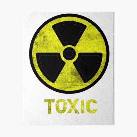 "Vintage Distressed Toxic Radioactive Symbol Biohazard Symbol" Art ...