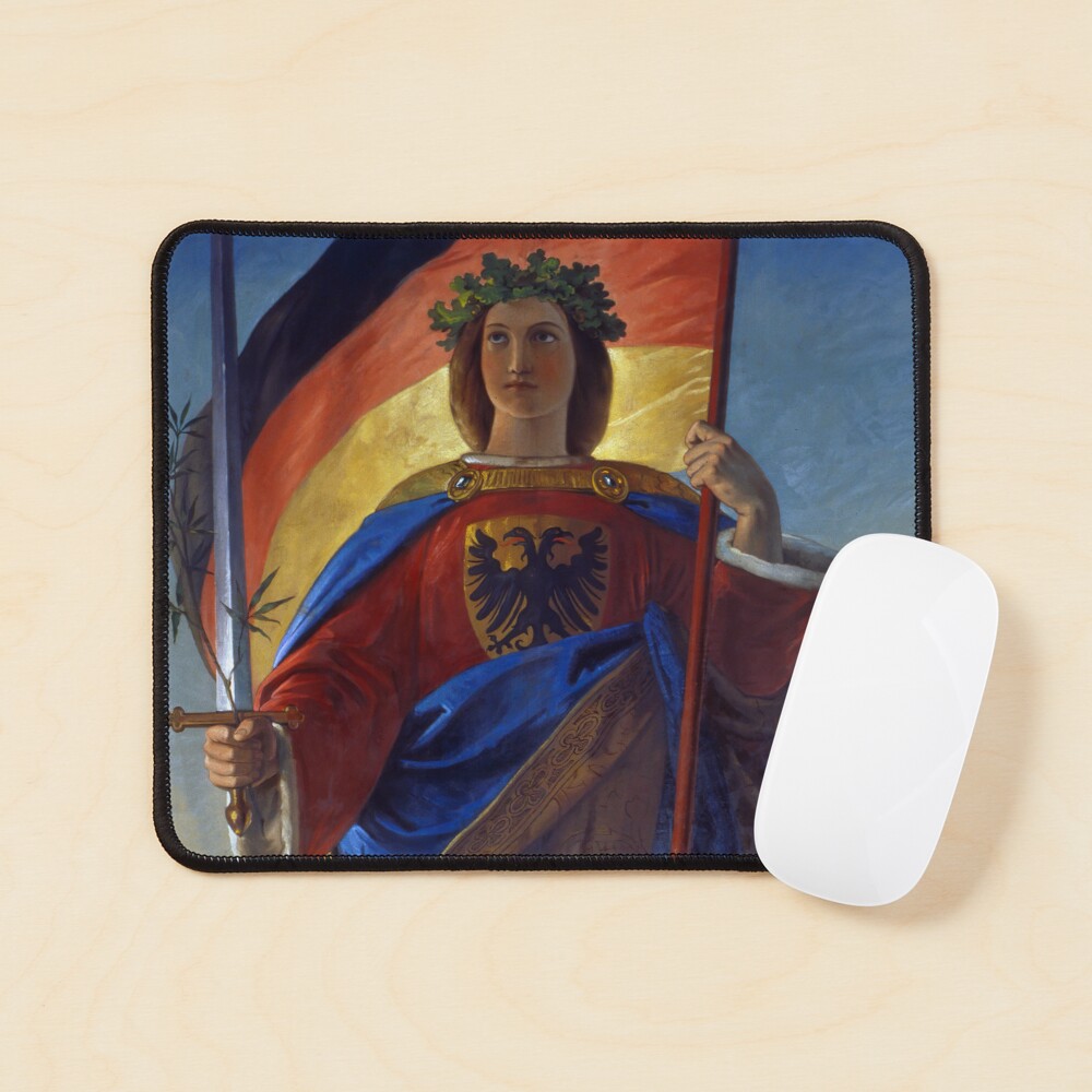 "Germania an Allegorical Figure with Sword and Flag" Sticker for Sale ...