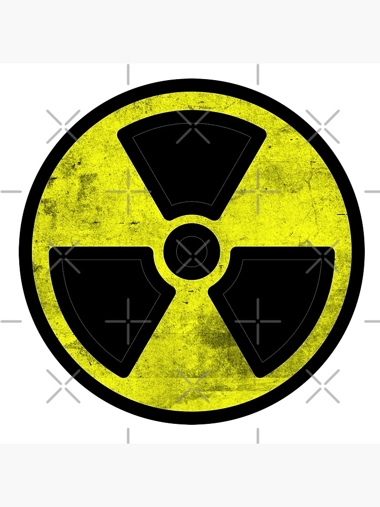 "Vintage Distressed Radioactive Symbol Biohazard Symbol" Art Board ...