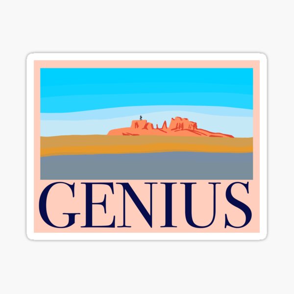 "Genius" Sticker for Sale by mcallich | Redbubble