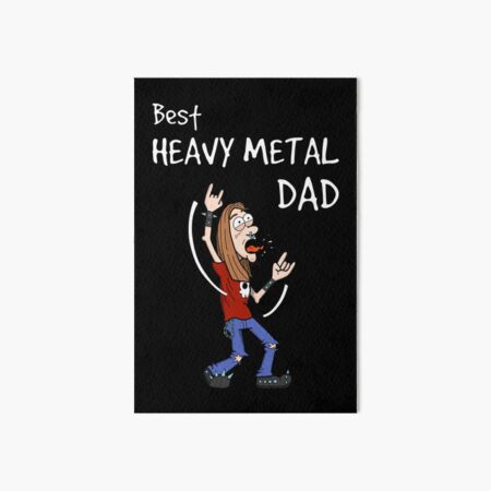 "Best heavy metal dad" Art Board Print for Sale by manu-moon | Redbubble