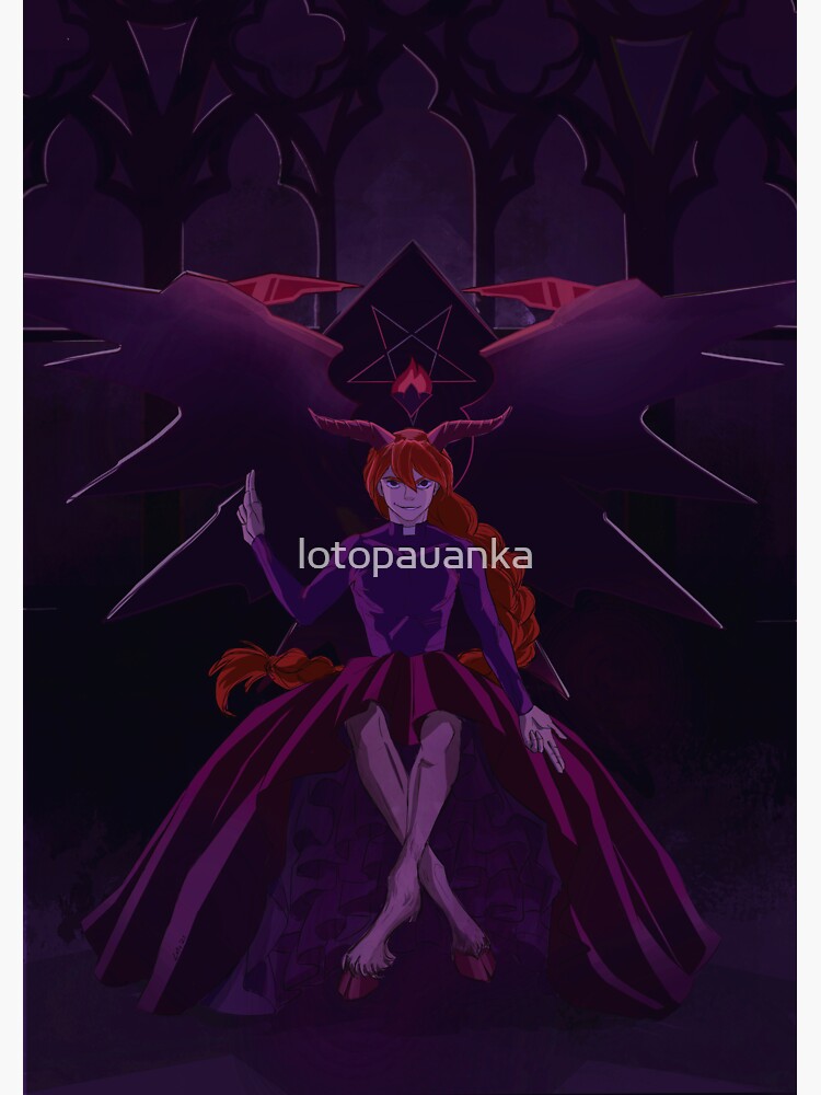 "bae-phomet" Sticker for Sale by lotopauanka | Redbubble