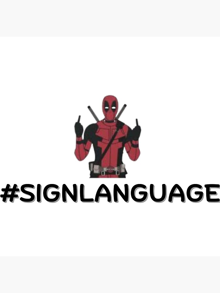 "Sign language- meme" Poster for Sale by zakariadesigner | Redbubble