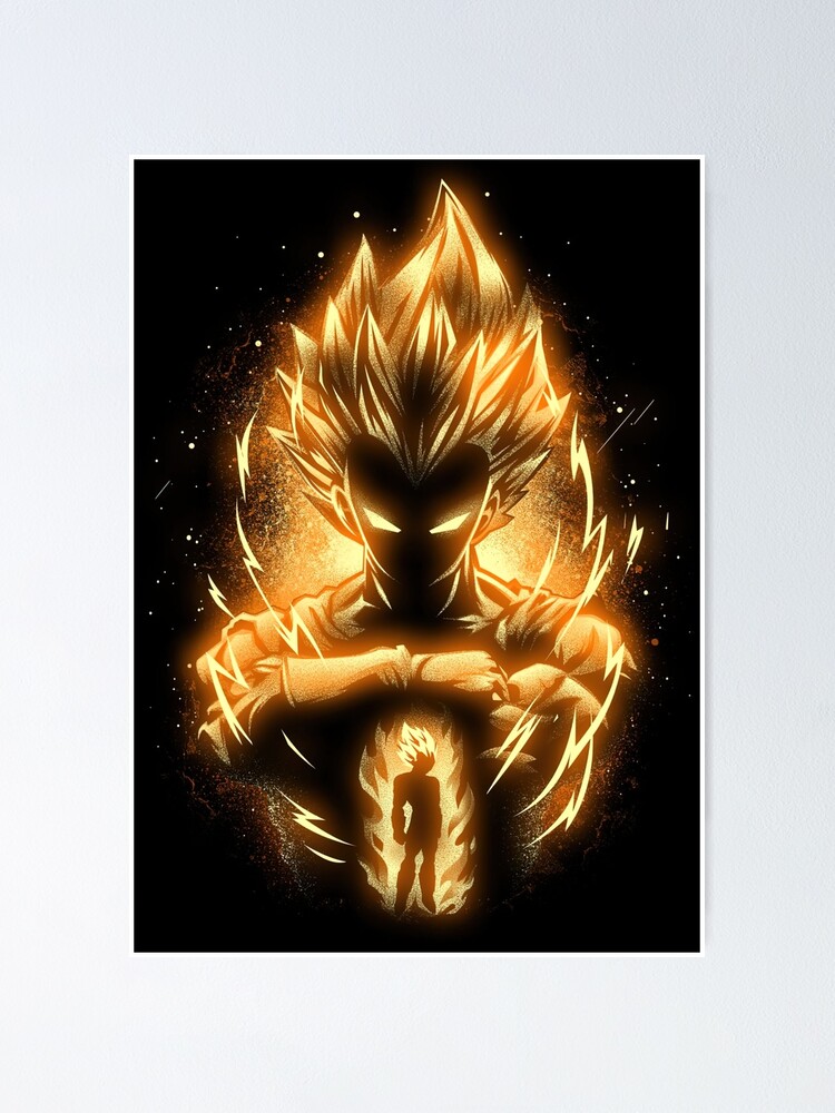 "Golden Saiyan Prince" Poster for Sale by JonathanJeffrey | Redbubble