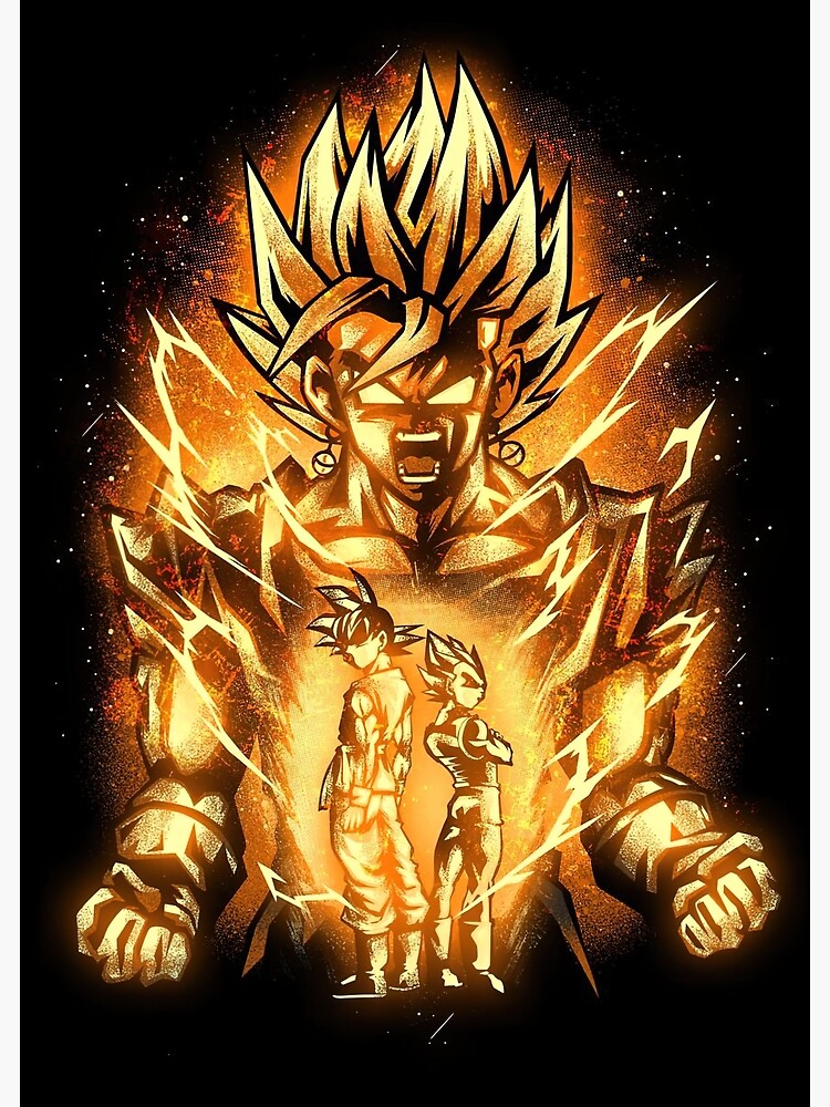 "Golden Saiyan Goku Vegeta" Poster for Sale by JohnRobertson47 | Redbubble