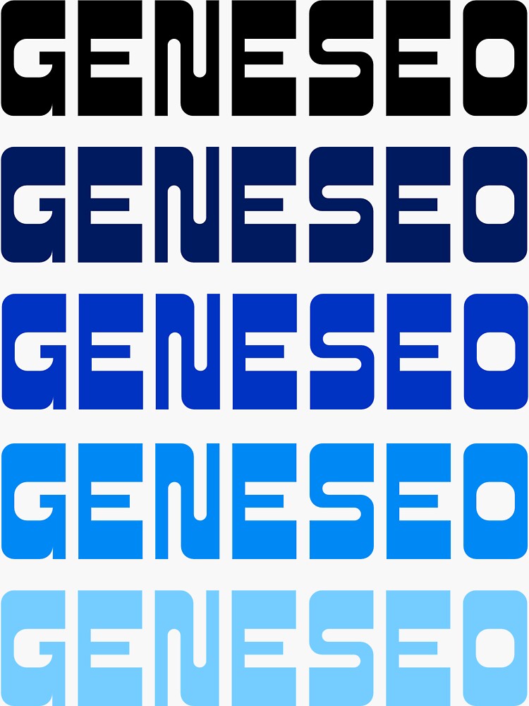 "Geneseo Gradient" Sticker for Sale by creviston13 | Redbubble