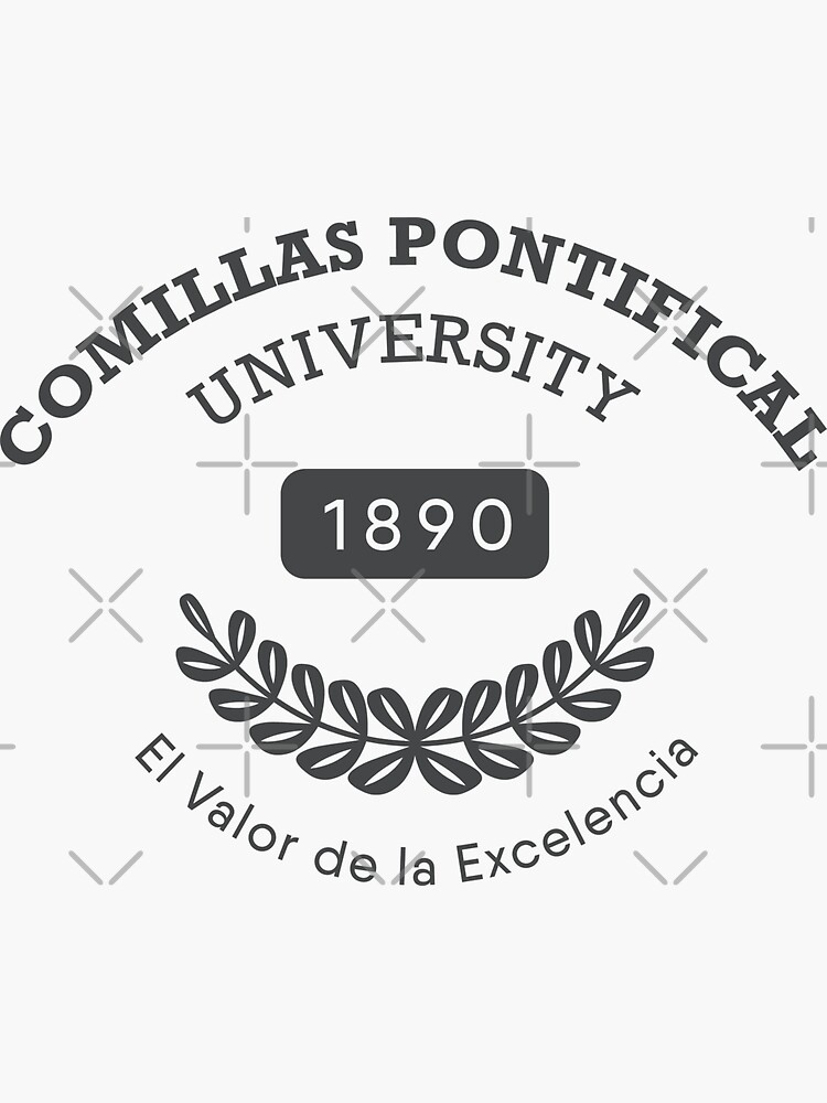 "Comillas Pontifical University" Sticker for Sale by artadon | Redbubble