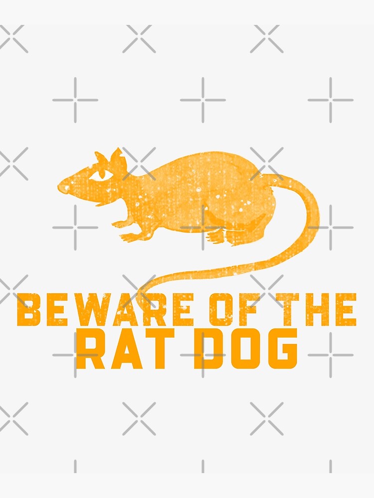 "Beware of rat dog sign" Poster for Sale by art-fox | Redbubble