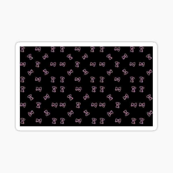 "Pink Dog Bones" Sticker for Sale by dattbeetch | Redbubble