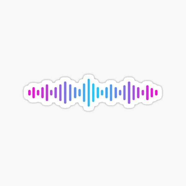 "Stereophonics Classic Sound Wave - By Asdev" Sticker for Sale by asdev ...