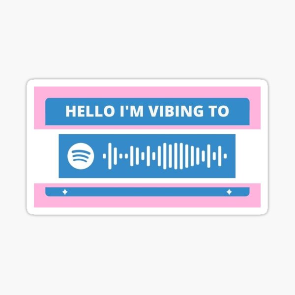 "Taylor Swift - Lover - Album Spotify Code" Sticker for Sale by ...
