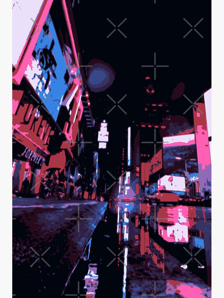 "Roadway During Nighttime" Sticker for Sale by EliTeex | Redbubble