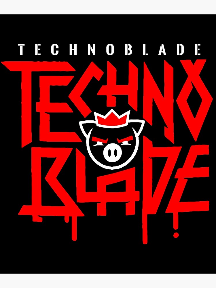 technoblade logo red Premium Matte Vertical Poster sold by Comfortable ...