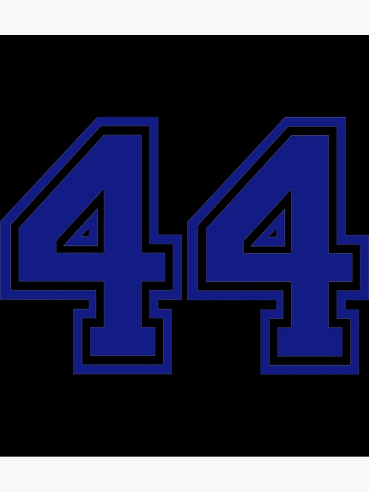 "Number 44 Sticker" Poster for Sale by krnnvrstacy | Redbubble